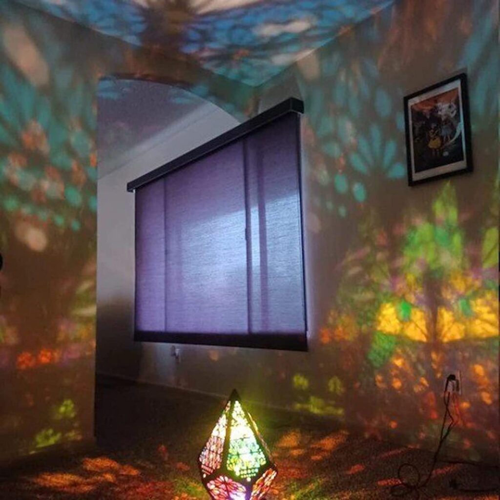 Polar Star Wooden Floor 3D Lamp,Sky Floor Projection Lamp – xfixing.com